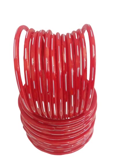 Buy A K Anju champa with black line and rectangle press design bangles ...