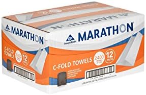 Amazon.com: Marathon C-Fold Paper Towels - 2,400 Count : Health & Household