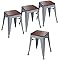 Amazon.com: Changjie Furniture 18 Inch Bar Stools Metal Dining Chairs ...