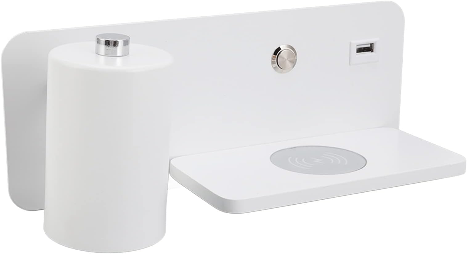 Fockety LED Wall Sconce With 5V USB Charging Port and Wireless Charger ...