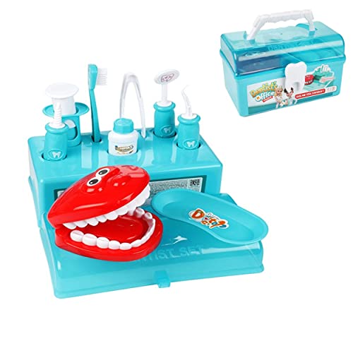 Kids Pretend Dentist Toy Medical Check up carry case playset with Teeth ...