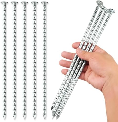 Amazon.com : EISENSP 10-Inch Spiral Metal Landscape Edging Stakes ...