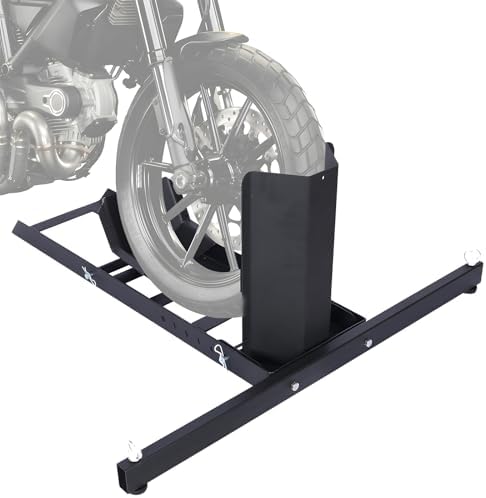 Amazon.com: MaxxHaul 70271 Adjustable Motorcycle Wheel Chock Stand ...