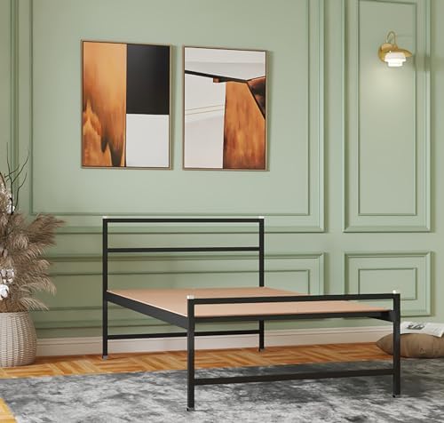 Singlesize Bed Single Cot for Bedroom Heay Duty Strong Metal Cot Iron ...