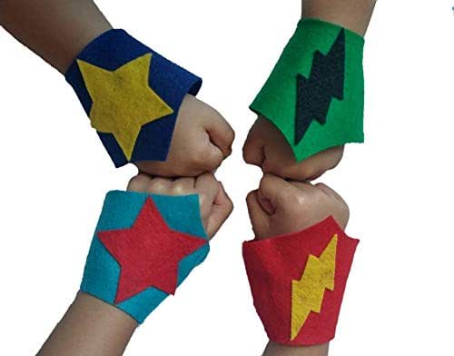 Amazon.com: Superhero Arm Cuffs for Kids (1 pair) - CHOOSE COLORS and ...