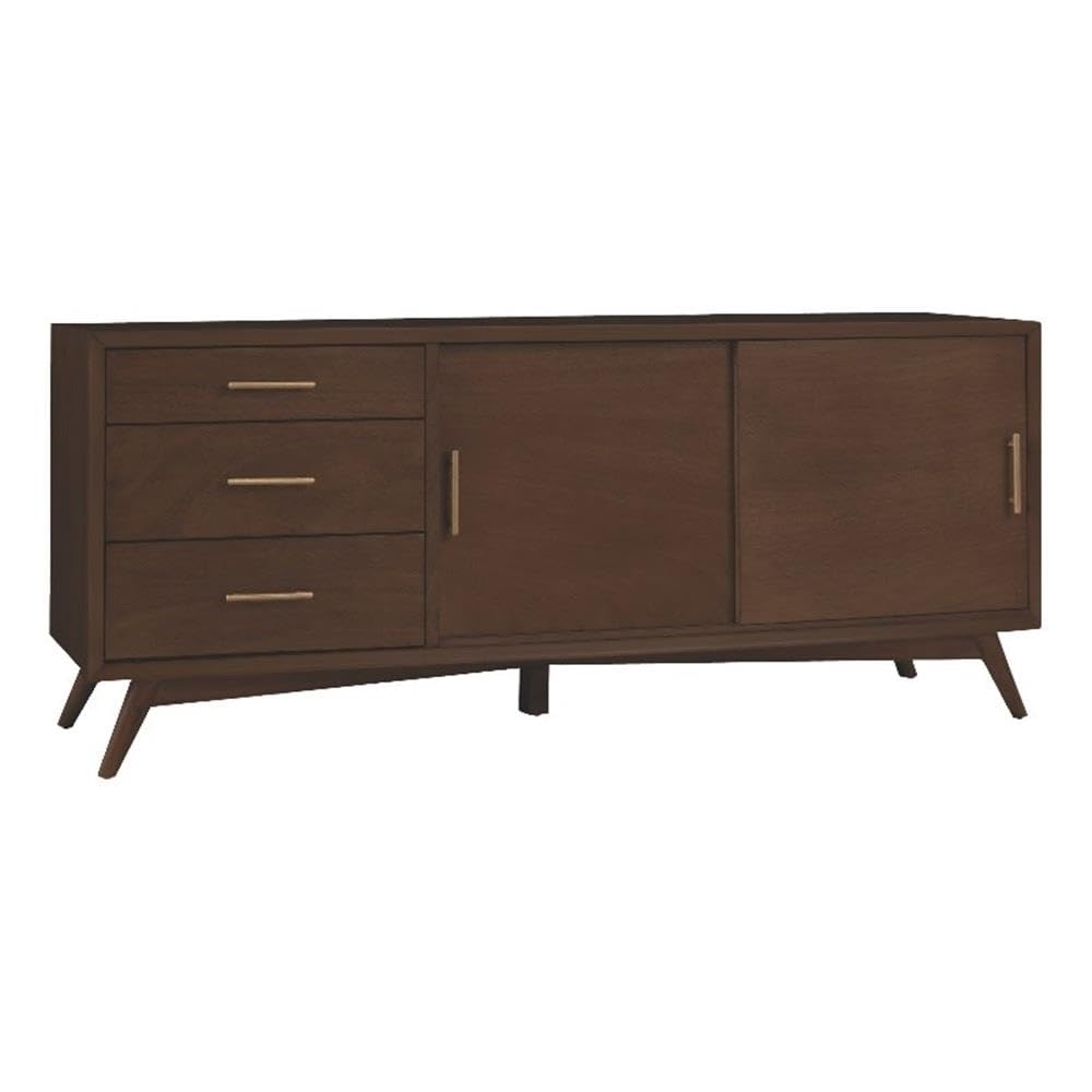Amazon.com: Alpine Furniture Flynn TV Stand, Walnut : Home & Kitchen