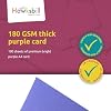 Hawksbill A4 Purple Card 180 GSM Premium Purple Cardstock Pack of 100 ...