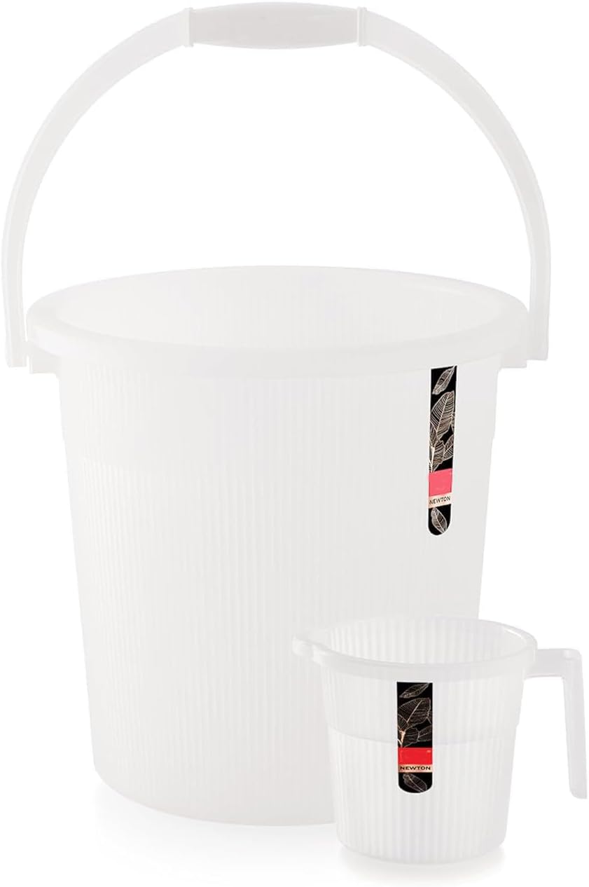 Milton Plastic Orbit Transparent Bucket and Matching Mug (18 L, Clear ...