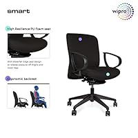 Wipro Furniture Smart Cushioned Back Executive Office Chair with ...
