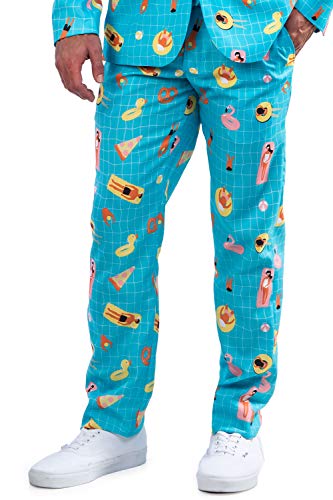 Buy Tipsy Elves Men's Pool Party Suit Pants - Pool Floaty Suit Pants ...