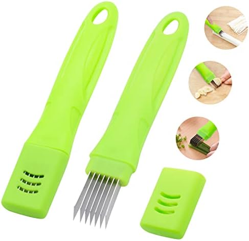 TACYKIBD Spring Onion Slicer, Green Onion Knife with Lid and 7 ...