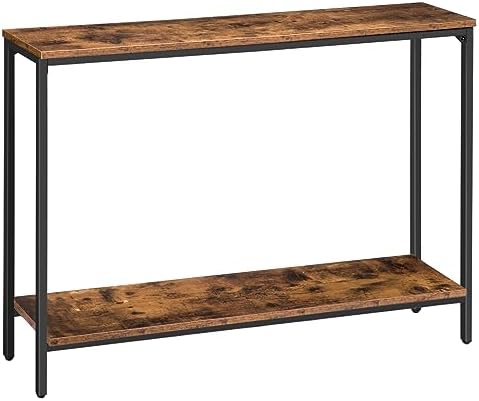 Amazon.com: Rolanstar Console Table, Narrow Sofa Table with 2 Mesh ...