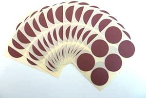 Amazon.com : 90 Labels , 33mm Diameter Round , Maroon , Colour Code ...