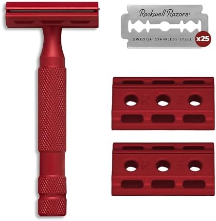 Amazon.com: Rockwell Razors 6S Red Stainless Steel Double-Edge Safety ...