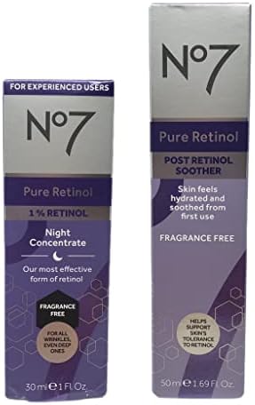 Amazon.com : No. 7 No 7 Pure Retinol Skincare Bundle - Contains Pure Retinol Night Concentrate ...