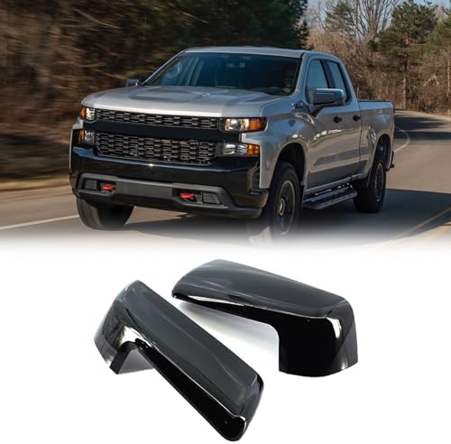 Amazon.com: Fancemot Glossy Black Mirror Cap Covers Compatible with ...