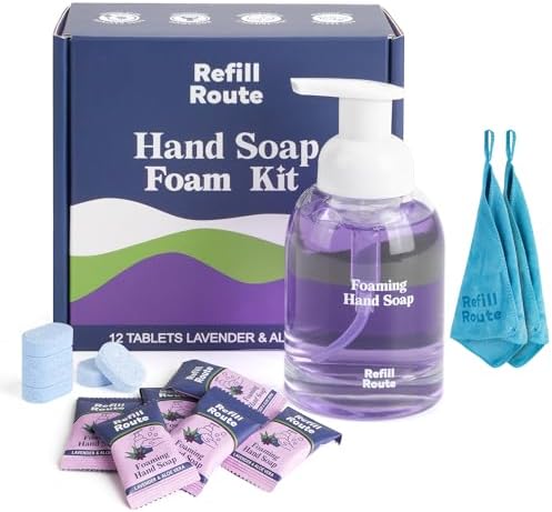 Amazon.com : Foam Soap Refill with Dispenser Hand Wash Set, 12 Foaming ...
