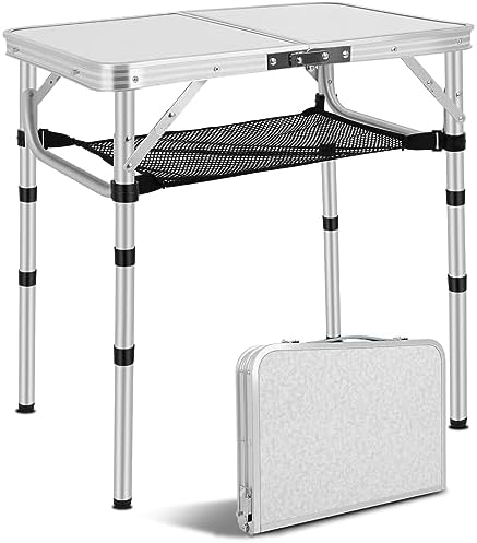 Amazon.com: GCCSJ Small Folding Table,Portable Lightweight Aluminum ...