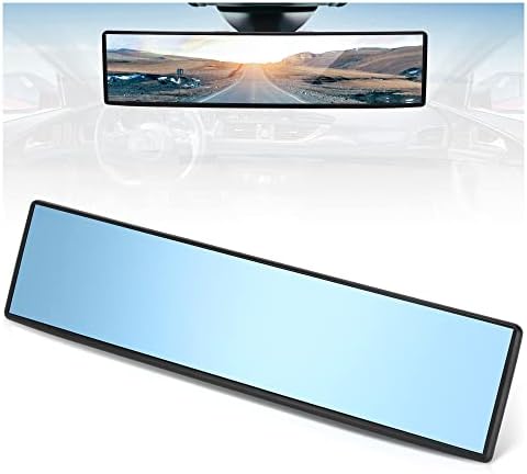 Amazon.com: JOYTUTUS Rear View Mirror, Universal 11.81 Inch Panoramic ...