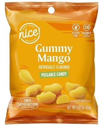Amazon.com : Tiktok Viral Candy! NICE! Peelable Gummy Candy Pack of 3, includes 1 Peelable Mango ...