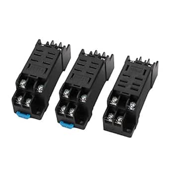 Amazon.com: 3 Pcs 35mm DIN Rail Mounting Relay Socket Base Holder DTF08A 8 Terminals : Automotive