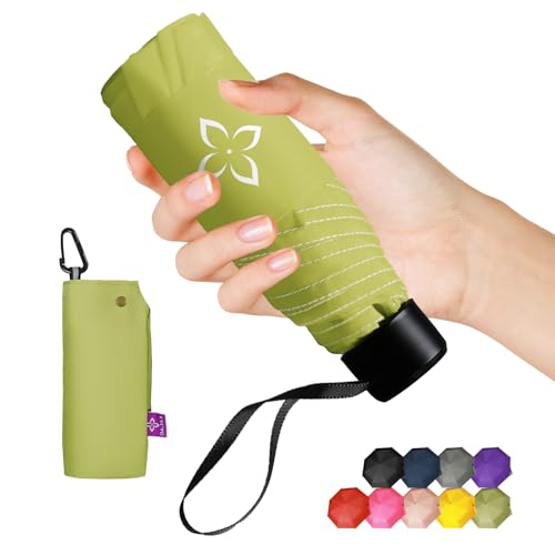 LILAC Travel Mini Umbrella Compact Small & Portable, Windproof ...
