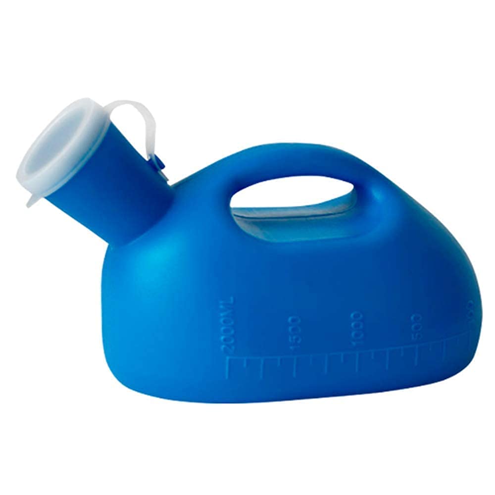 Hguim Blue Male Urinal2000ml Male Urinal Bottles With Cover Male ...