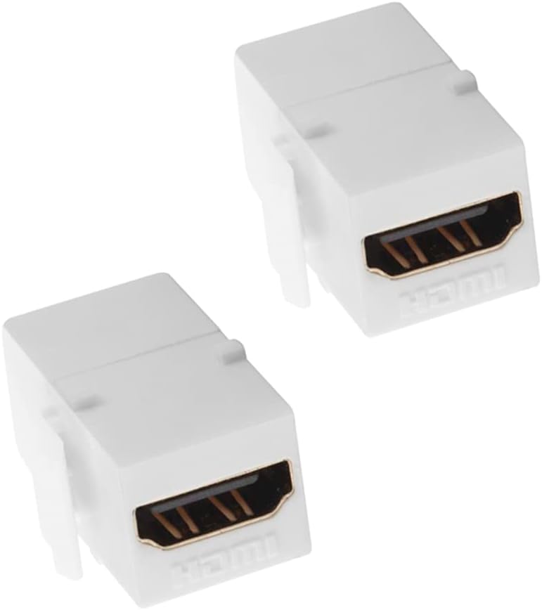 Amazon.com: TENINYU HDMI Keystone Coupler, (2-Pack) HDMI Keystone Jack ...