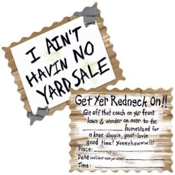 Redneck Party Invitations 8 Per Pack : Buy Online at Best Price in KSA ...