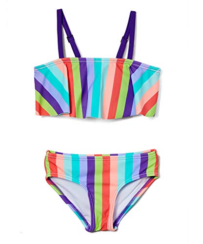 Kanu Surf Girls' Karlie Flounce Bikini Beach Sport 2 Piece Swimsuit ...