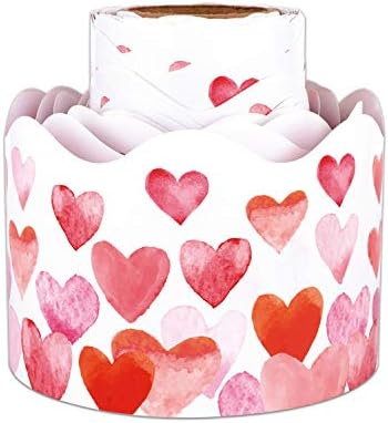 Amazon.com: Whaline 69Ft Valentine's Day Bulletin Board Borders Red ...