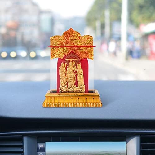 Awesome Craft Gold Plated Shree Ram Darbar in Cabinet Showpieces, Shree ...