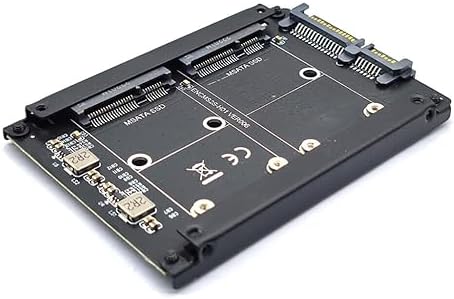 Amazon.com: Metal Case Dual mSATA to SATA Adapter mSATA to 2.5 SATA 3.0 ...