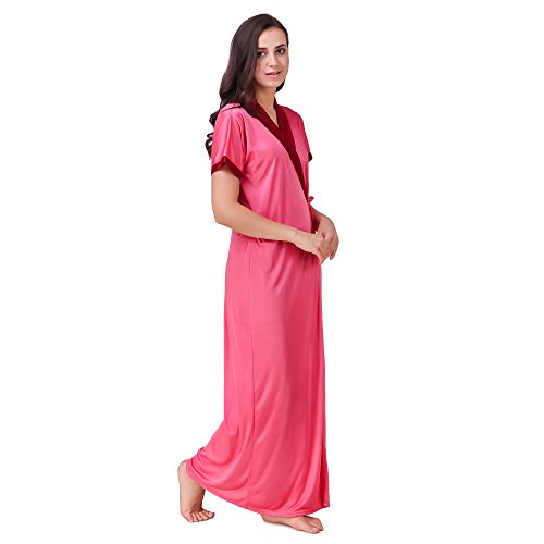 Buy Trost - Womens Satin HOT & Bold Nighty/Nightwear Combo Set for ...