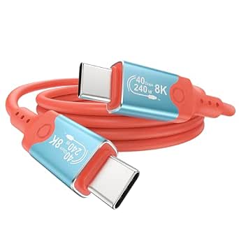 ELUTENG 240W Cable USB C Carga Rapida, 40Gbps 8K@60Hz Carga Rapida Tipo ...