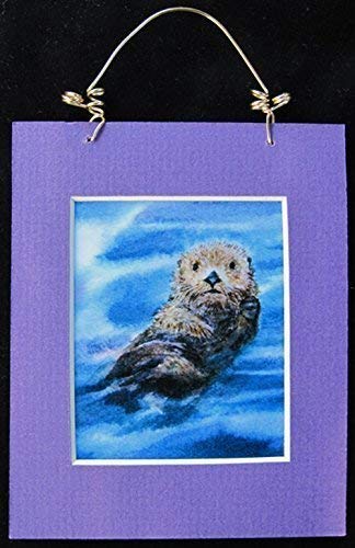 Amazon.com: Sea Otter mini print magnet with a hanger from original ...