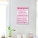 Amazon.com: Pink Room Decor For Teen Girls Room Rules Sign Bedroom Door ...