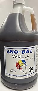 Amazon.com : Sno-Bal, Snow Cone Flavored Syrup - Vanilla (2-Pack ...