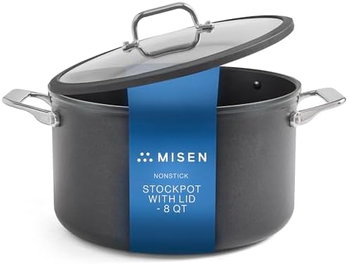 Amazon.com: BEZIA 10 Quart Cooking Pot, Large Non Stick Induction Stock ...