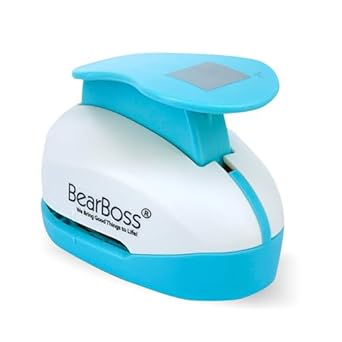 Amazon.com : 1 3/8 Inch Square Punch, Hole Punch Shapes, Paper Punch ...