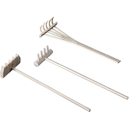 Amazon.com : Mini Zen Sand rakes Tool Decoration Garden Sand rake feng ...