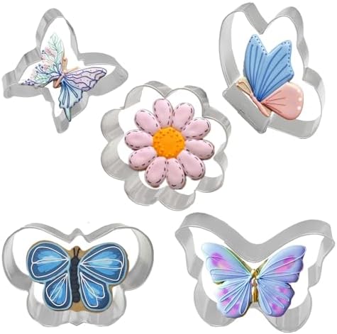 Amazon.com: Ateco Plain Edge Butterfly Cutter Set in Assorted Sizes ...