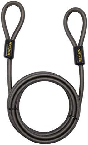 Spiral Cable Lock, Double Loop Steel Security Cable, Bicycle Lock Cable ...