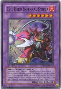 Amazon.com: YuGiOh Jaden Yuki 3 Evil Hero Infernal Sniper DP06-EN012 ...