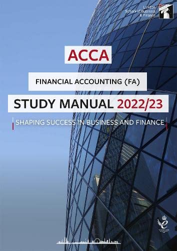 ACCA Financial Accounting Study Manual: For Exams until August 2023 ...