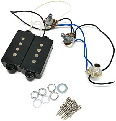 Amazon.com: Pickups Prewired Harness Set For W/ 1T1V 1Jack 4 String ...