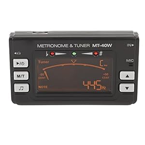Metronome Tuner, Rubber Portable Accurate Large LED Screen Violin Tuner ...