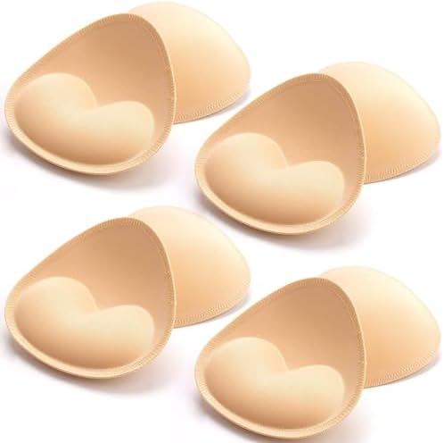 KSang Bra Pads Inserts Breast Enhancer - 4 Pairs Sew in Bra Cups for ...