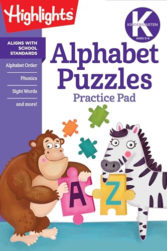 Kindergarten Alphabet Puzzles (Highlights Learn on the Go Practice Pads ...