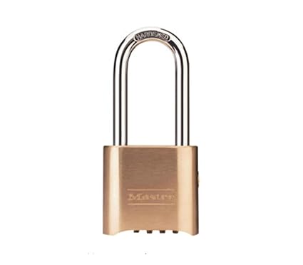 Master Lock 176LH Brass Resettable Combination Lock With 2-1/8" Shack ...